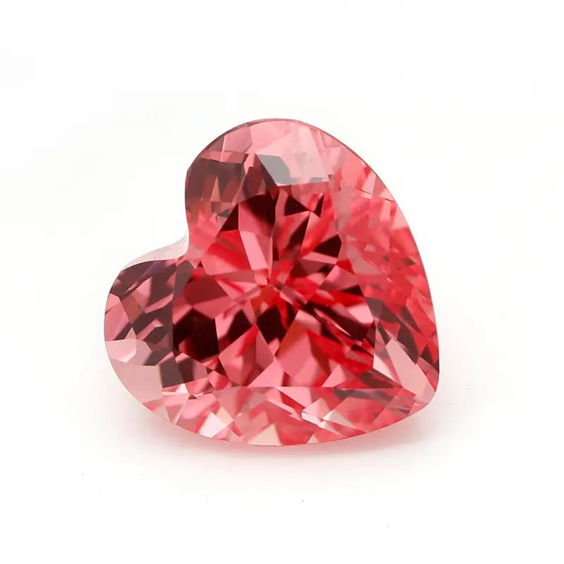 Czochralski Lab Grown Papalacha Sapphire Heart Shape – yinzhenggems.com